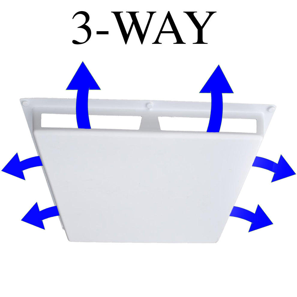 AIR DEFLECTOR VENT COVER (3-WAY AIRFLOW) – Elima-Draft